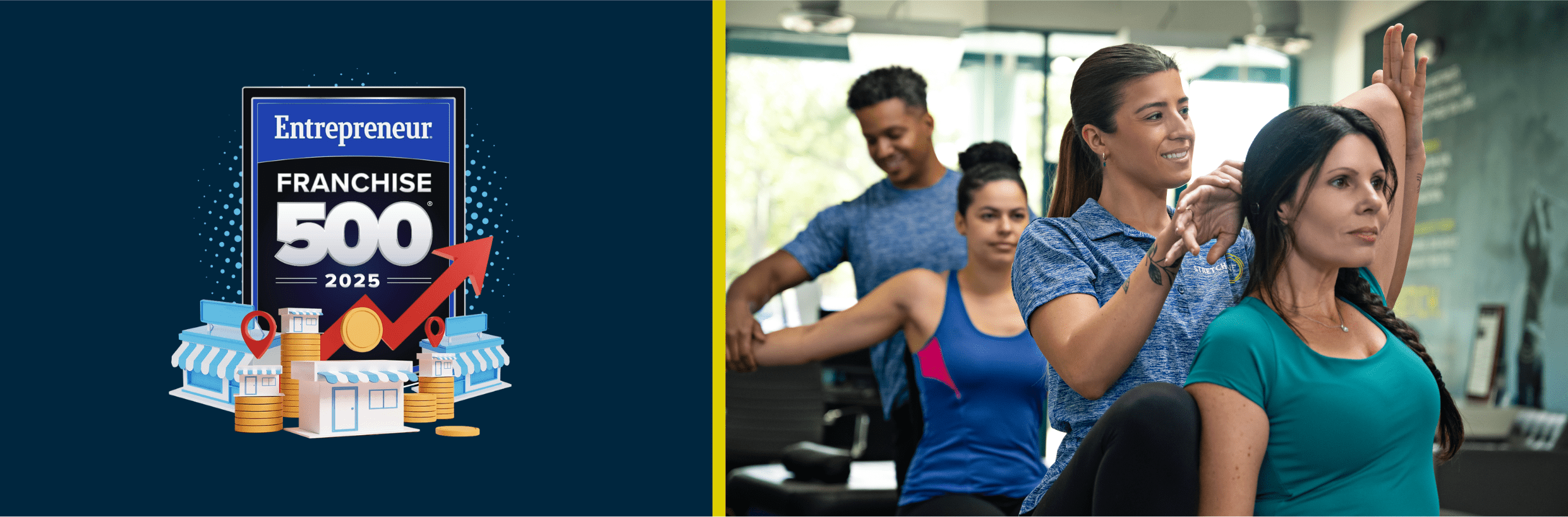 STRETCH ZONE NAMED IN FRANCHISE'S 500® RANKING